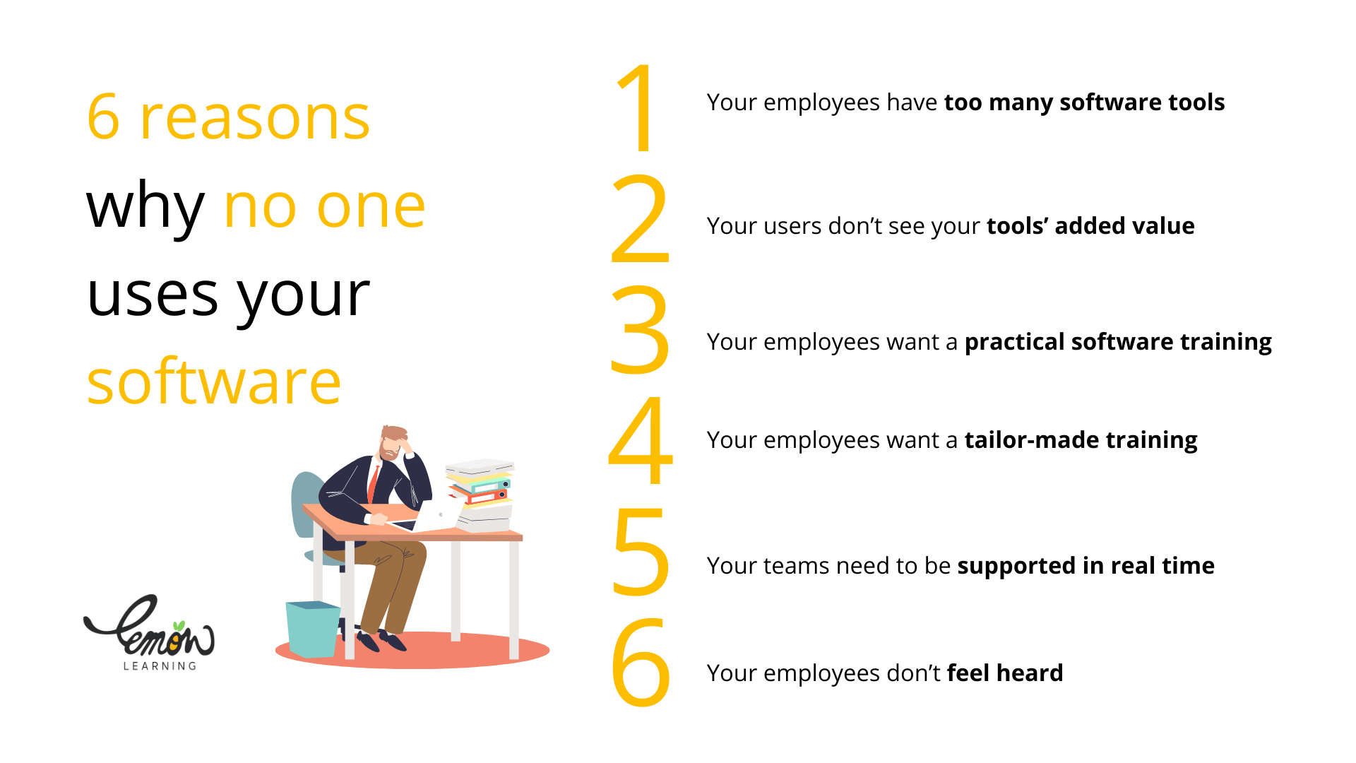 6 reasons why no one uses your software